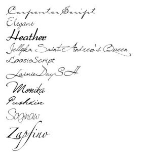 Behind the Scenes: Some “Scripty” Fonts – Mistyhilltops