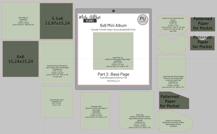 Freebie Friday: 6×6 Interactive Mini Album Cut File Part 2 – Basic ...